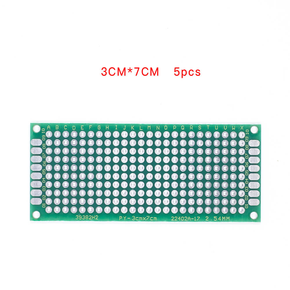 5pcs Universal PCB Prototype Board Double-Sided – Kuongshun Electronic Shop